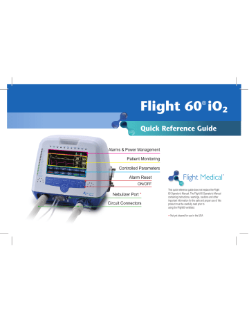 Flight Medical Innovations Flight 60 iO2 Quick Reference Manual | Manualzz