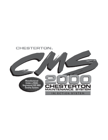 Chesterton CMS 2000 Installation Instruction | Manualzz