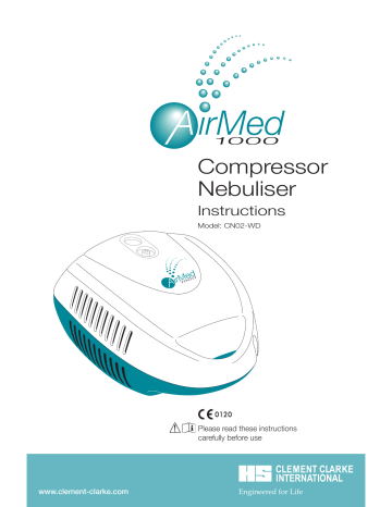 Clement Clarke AirMed 1000, CN02-WD Instructions Manual | Manualzz