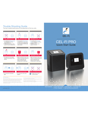 CEL-FI PRO Quick Start Manual | Manualzz