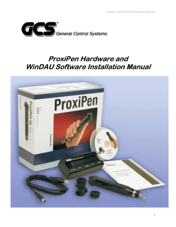 GCS ProxiPen Hardware And Software Installation Manual | Manualzz