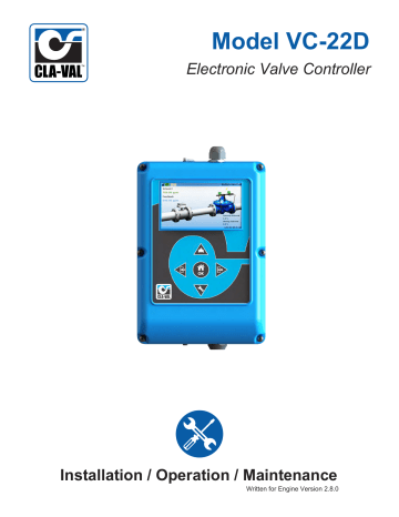 Cla-Val VC-22D Electronic Valve Controller Operation and Maintenance ...