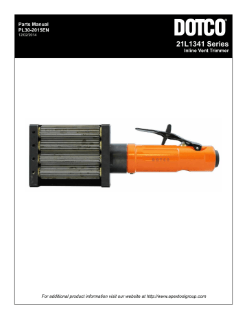 Dotco 21L1341-90 Inline Vent Trimmer Owner's Manual | Manualzz