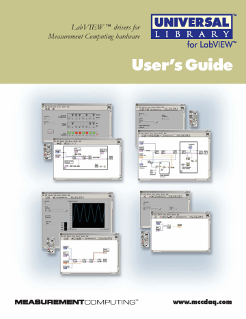 Measurement Computing UL for NI LabVIEW User Manual | Manualzz