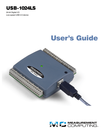 Measurement Computing USB-1024LS User Manual | Manualzz