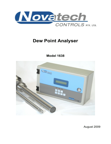 Novatech Controls 1638 Dew Point Transmitter Manual | Manualzz