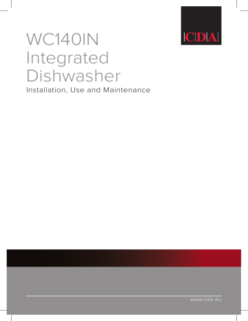 CDA WC140 Integrated dishwasher User Manual | Manualzz