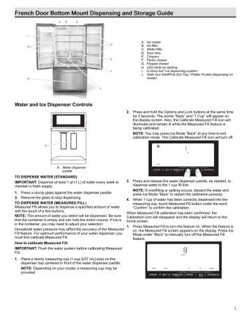 KitchenAid KRFF507HBS French Door Refrigerator Guide | Manualzz
