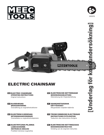 Meec tools 010576 Elkedjesåg Bruksanvisning | Manualzz