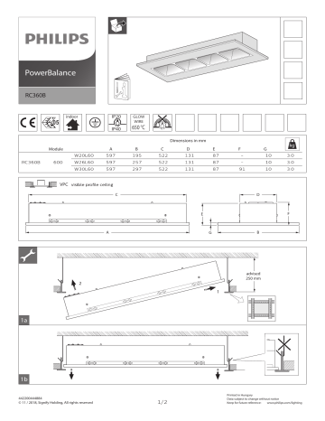 Philips RC360B LED34S/840 PSD W60L60 VPC W Instructions | Manualzz