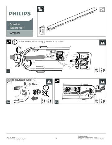 Philips WT120C LED22S/840 PSU L1200 EL3 Instructions | Manualzz