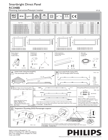 Philips RC048B LED32S/865 PSU W60L60 NOC GM petunjuk pengoperasian ...