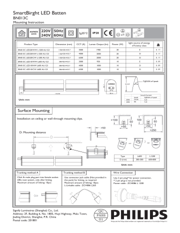 Philips BN013C LED20/WW L1200 AU G3 Instructions | Manualzz