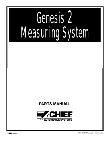 Chief Genesis 2 Parts Manual | Manualzz