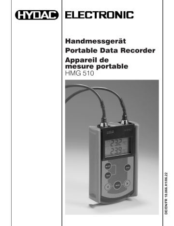 Hydac HMG 510 User Manual | Manualzz