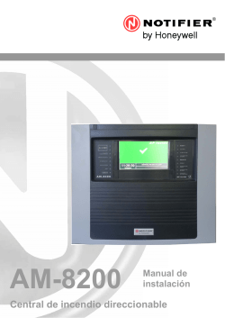 Notifier AM-8200 - El manual del propietario, Installation manual, Manual de usuario | manualzz.com