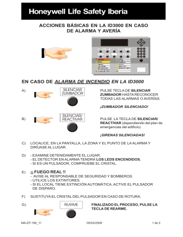 Notifier ID3000 El manual del propietario | Manualzz