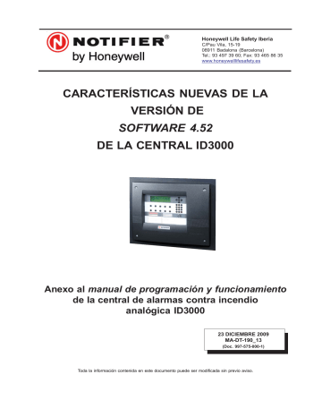 Notifier ID3000 El manual del propietario | Manualzz