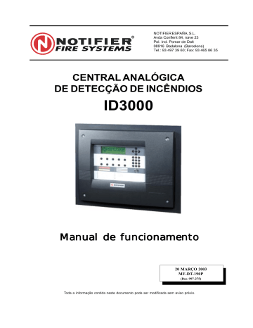 Notifier ID3000 Guía del usuario | Manualzz