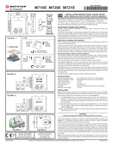 Notifier M721E Owner's Manual | Manualzz