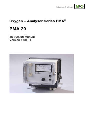 M&C TechGroup PMA20, 230 V Owner's Manual | Manualzz