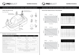 PROSELECT PSCPV220WS - Specification, Installation manual