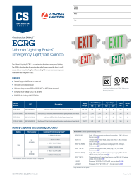 Lithonia Lighting ECRG RD M6 - User manual, Installation manual ...