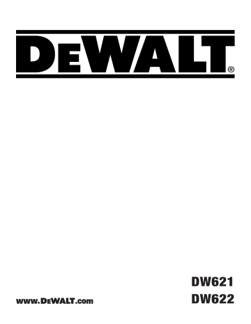 DeWalt DW622 Router instruction manual | Manualzz