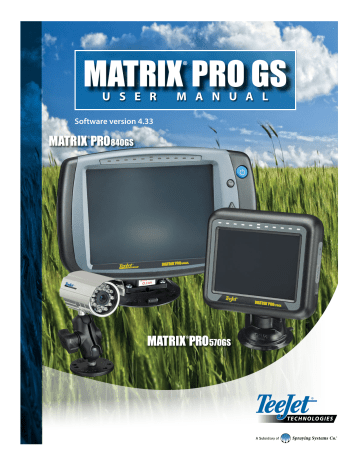 TeeJet Matrix Pro 570GS & Matrix Pro 840GS User Manual | Manualzz