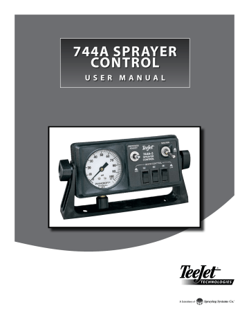 TeeJet 744A Sprayer Control User Manual | Manualzz