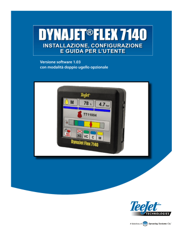 TeeJet DYNAJET FLEX 7140 Manuale utente | Manualzz