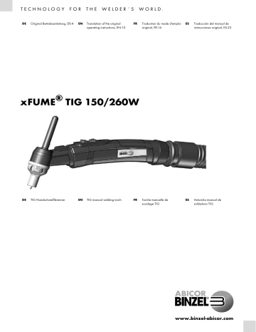 ABICOR BINZEL xFUME® TIG: Fume extraction torch for clean TIG welding ...