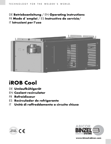 Abicor Binzel Robot Power Source iROB Bedienungsanleitung | Manualzz