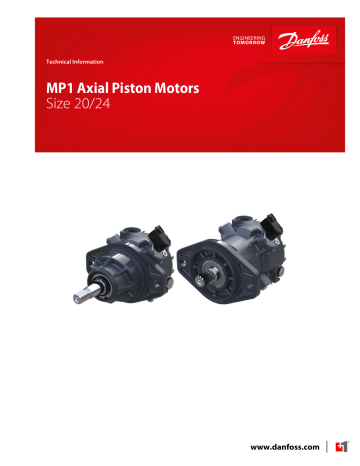 Danfoss MP1 Fixed Motors 20 / 24 cc Axial Piston User Guide | Manualzz
