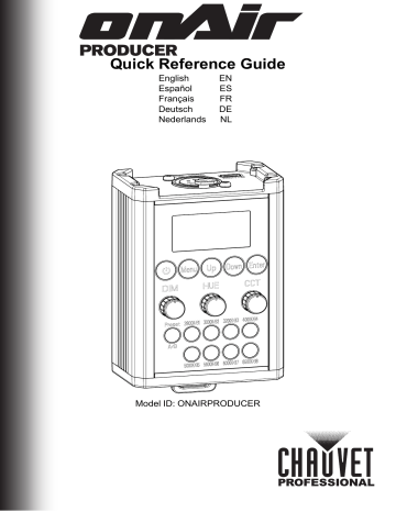 CHAUVET Professional onAir Producer Quick Reference Guide | Manualzz