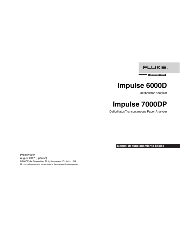 Fluke Impulse 6000D/7000DP Guía de inicio rápido | Manualzz