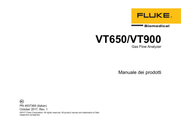 Fluke VT650/VT900 Guida Rapida | Manualzz