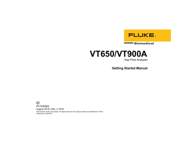 Fluke VT650/VT900A Getting Started Guide | Manualzz