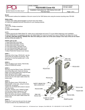 PDi 1000 Series Installation Instructions | Manualzz