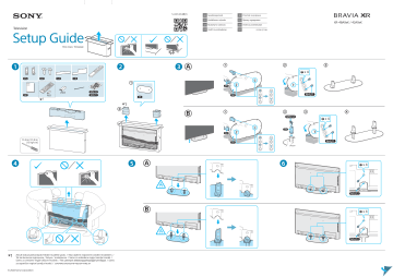 Sony XR-48A90K Quick Start Guide and Installation | Manualzz
