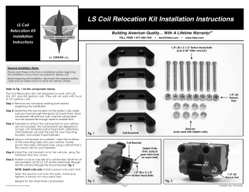 Lokar LS Coil Relocation Kit Installation Instructions | Manualzz
