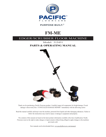 Pacific FM-ME Mini Edger Owner's Manual | Manualzz