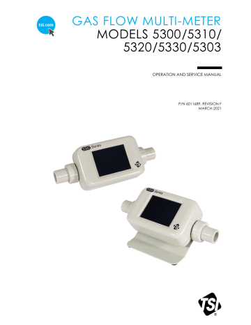 TSI 5300 Series Gas Flow Multi-Meter Service Manual | Manualzz