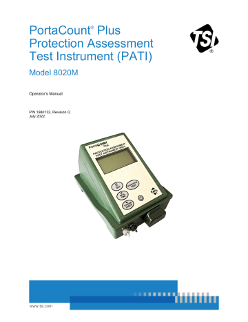 Description of Labels and Markings. TSI Incorporated Portacount Plus ...