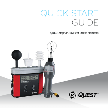 TSI QUESTemp° 34/36 Heat Stress Monitors Quick Start Guide | Manualzz