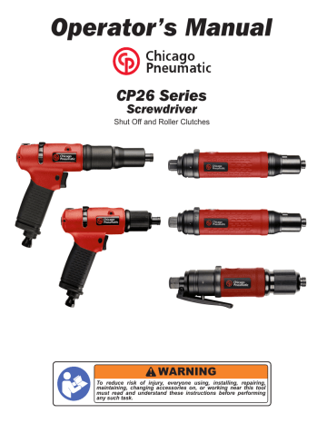 Chicago Pneumatic CP2623 Manual de utilizare | Manualzz