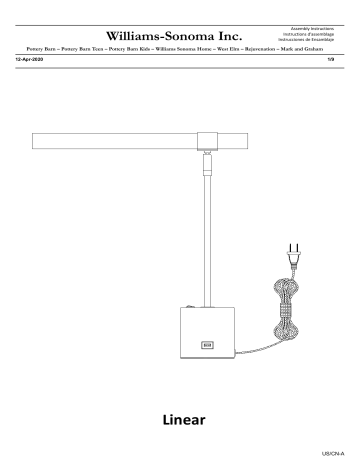 West Elm Linear Wood LED Table Lamp Assembly Instructions | Manualzz