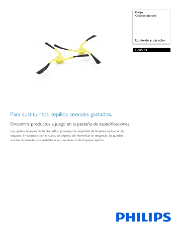 Philips CRP761/01 Cepillos laterales Hoja de datos del producto | Manualzz