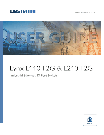 Westermo L210-F2G Managed Ethernet Switch User guide | Manualzz