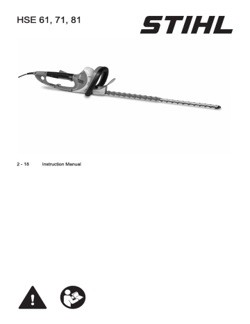 Stihl HSE 61, 71, 81 Instruction Manual | Manualzz